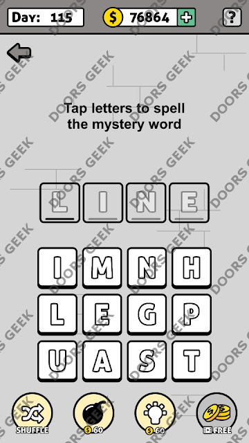 Words Story Day 115 Answer ~ Doors Geek