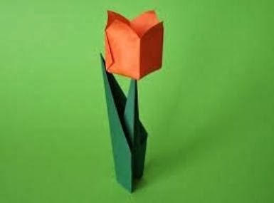 origami tulip ~ origami instructions art and craft ideas