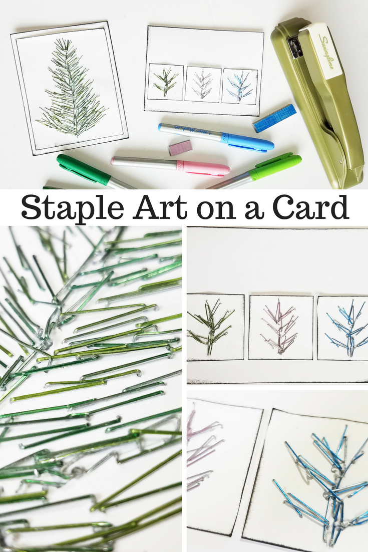 Erin Reed Makes: Staple Art on a Card