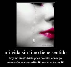 Frases para el Corazón : MI AMOR YO SIN TI NO SERIA LA MISMA, TU AMOR ...