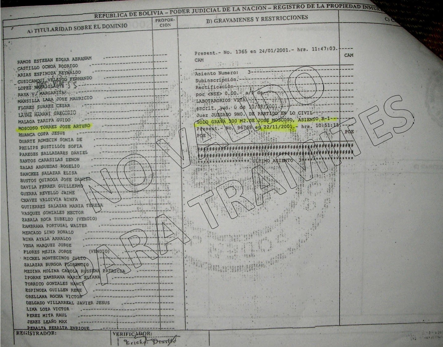 AFECTADOS TERRENOS MALLASILLA SNC: FOLIO REAL DE EX FUNDO MALLASILLA ... AFECTADOS TERRENOS MALLASILLA SNC: FOLIO REAL DE EX FUNDO MALLASILLA ...