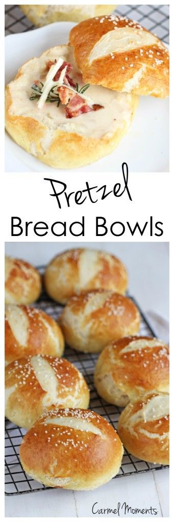 Pretzel Bread Bowls Recipe - Girls Dishes