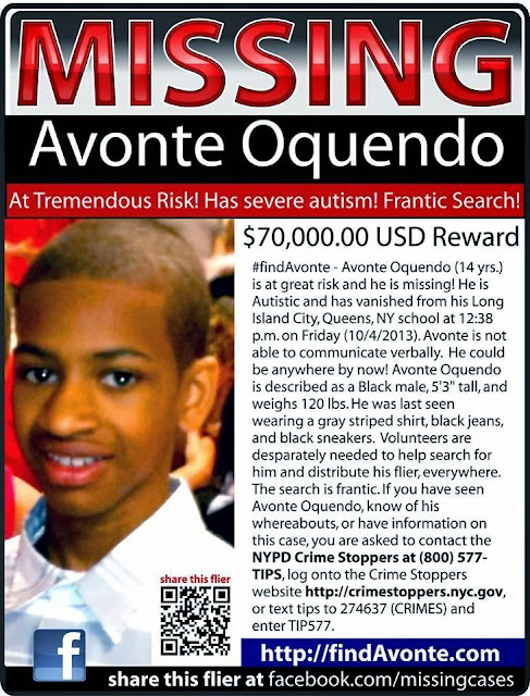 Sojourner Marable Grimmett: Missing Avonte Oquendo #findAvonte