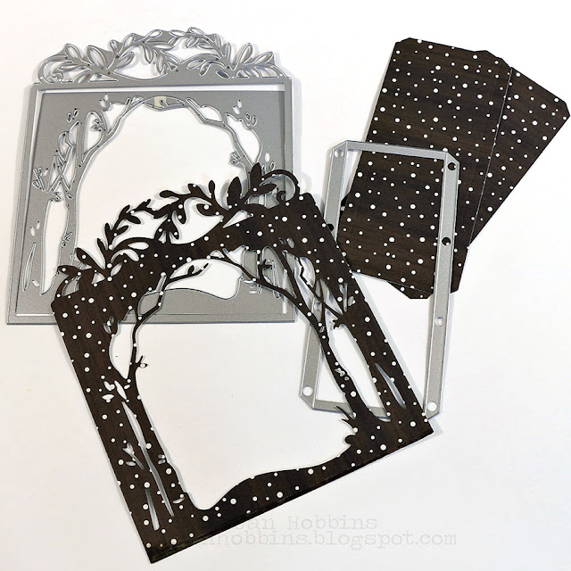 WINTER SHADOW BOX CARD - In My Own Imagination