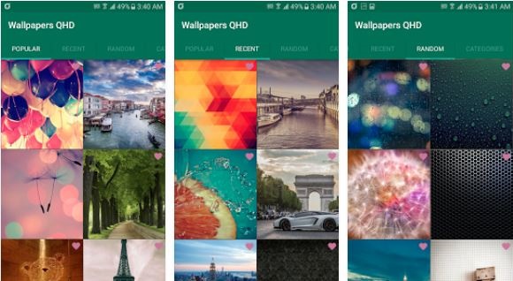 Top +50 des meilleures applications de fond d'écran pour Android