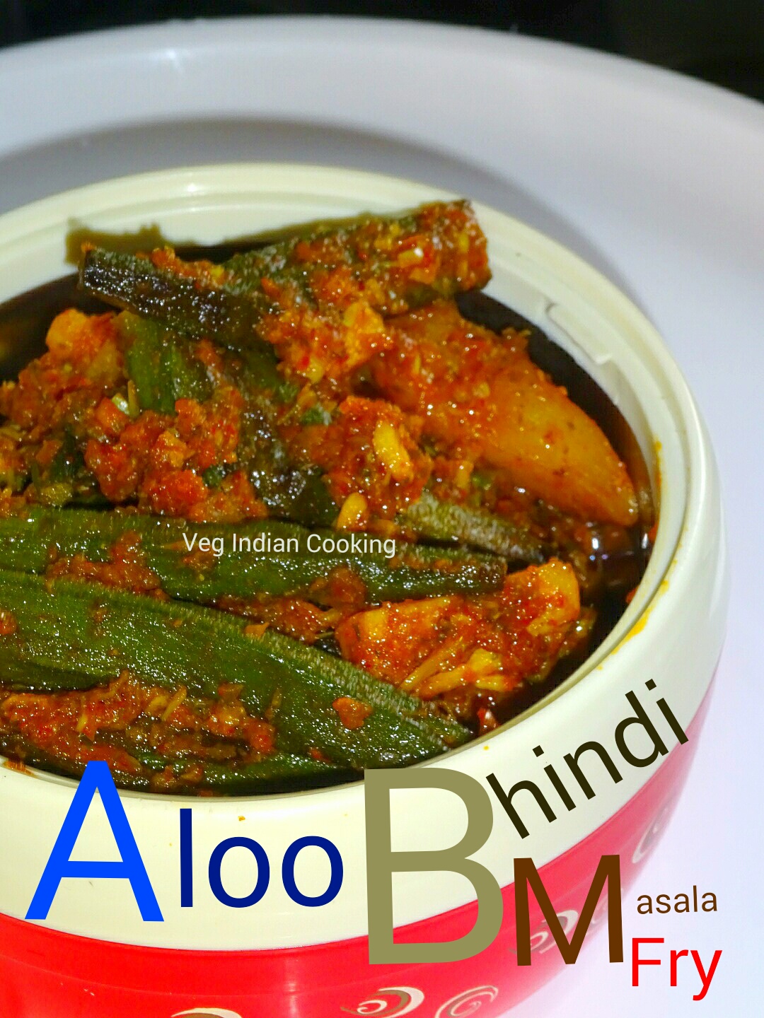 Veg Indian Cooking: Aloo Bhindi Masala Fry - (Okra Potato Masala Fry)