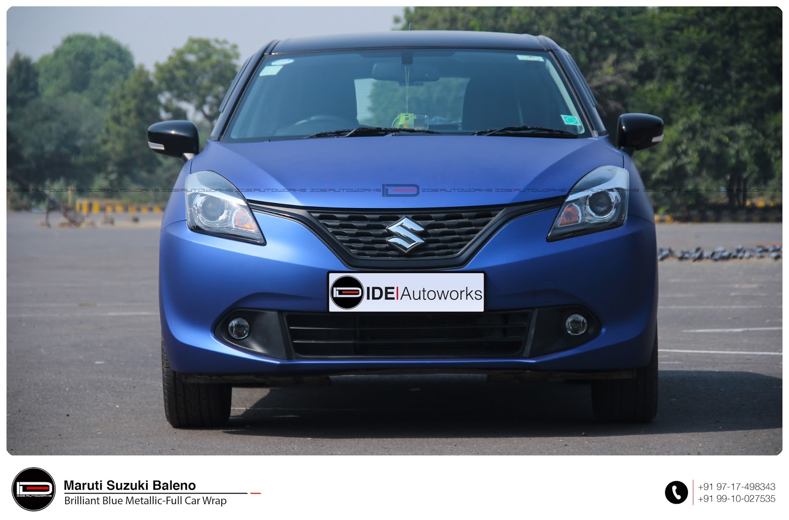 Maruti Suzuki Baleno - Wrapped in Brilliant Blue Matte Metallic | IDE ...