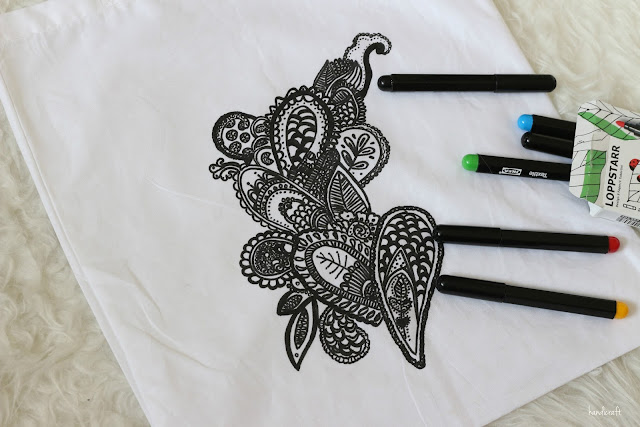 handicraft: Rysunek na torbie