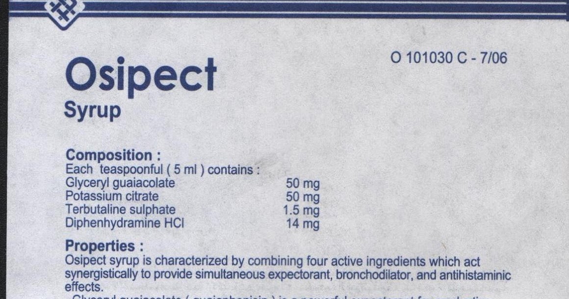 Drug Pamphlet: Osipect