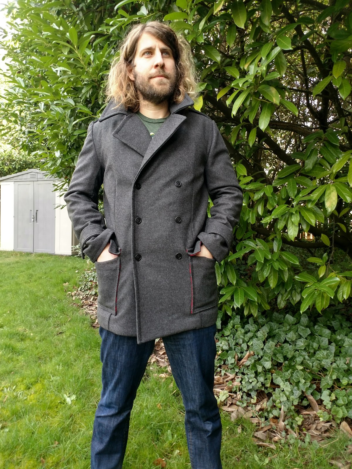 Completed: Goldstream Peacoat by Thread Theory Designs