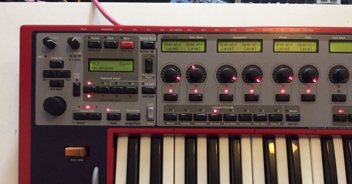 MATRIXSYNTH: Clavia Nord Modular G2 Modular Synth Keyboard