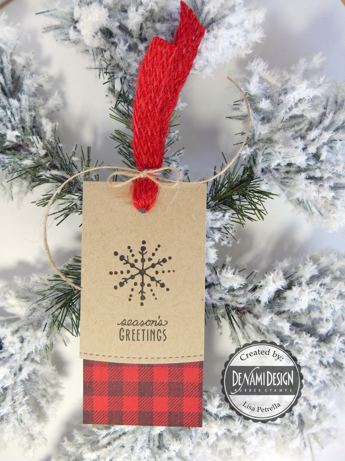 DeNami Design Blog: Christmas Flannel Gift Tags