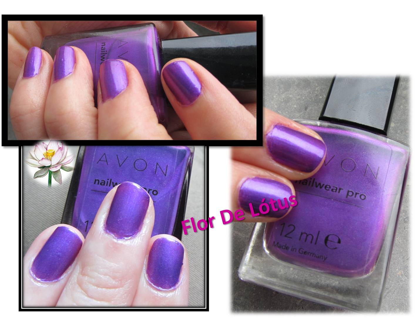 Flor De Lótus: Verniz Avon: Vivid Violet