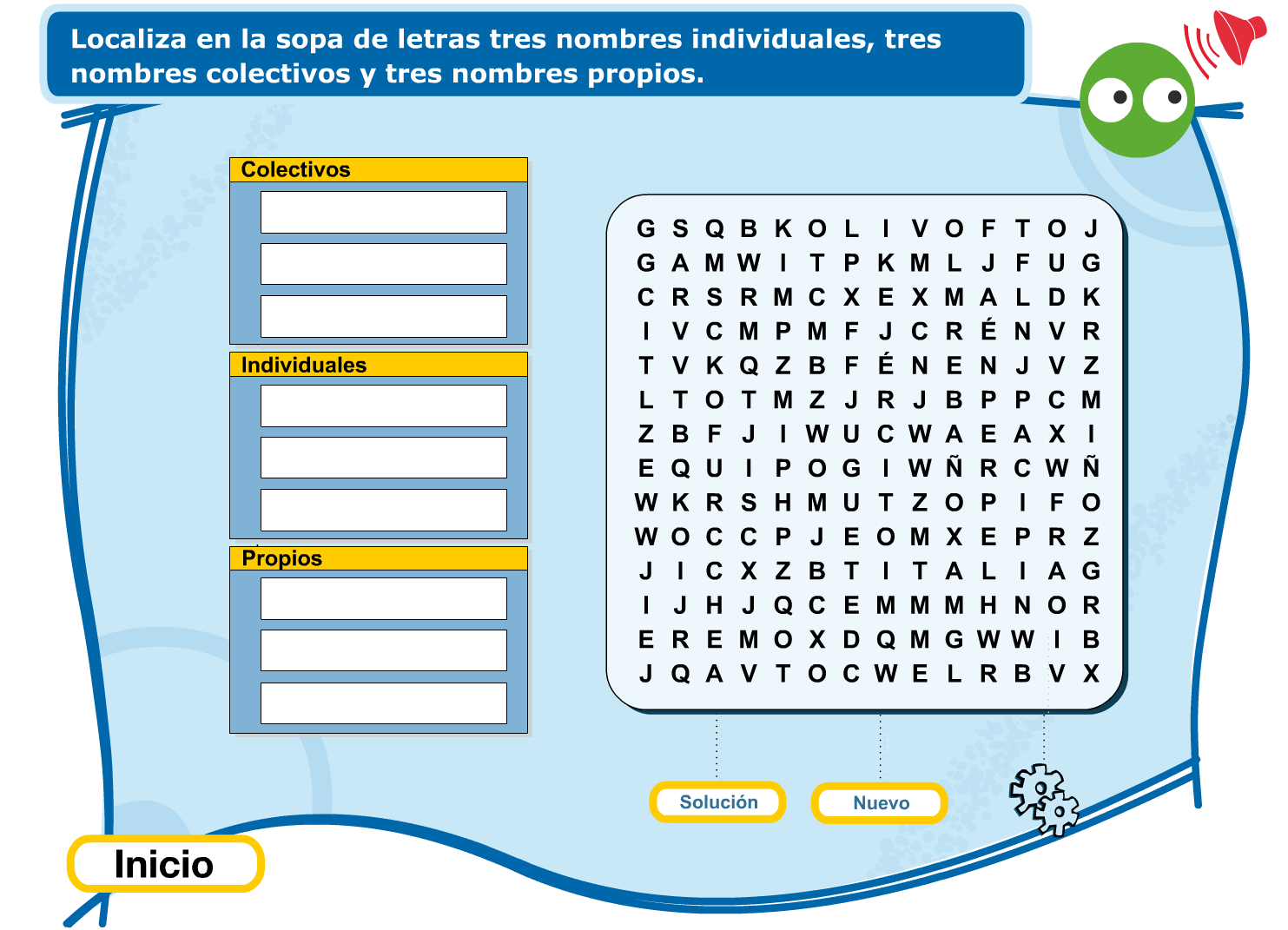 Mi cole Luis Cernuda, Campanillas.: T.2 - 4º "Clases de sustantivos"