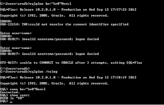 Oracle DBA administration: How to login to sqlplus with username which ...