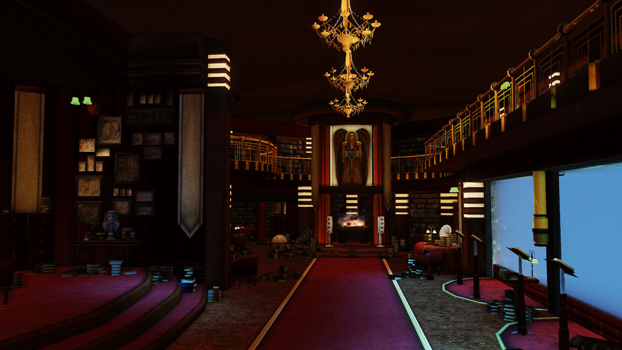 The Elegant Astronaut: Did You Notice The Fantastic Library In "Hellboy"?