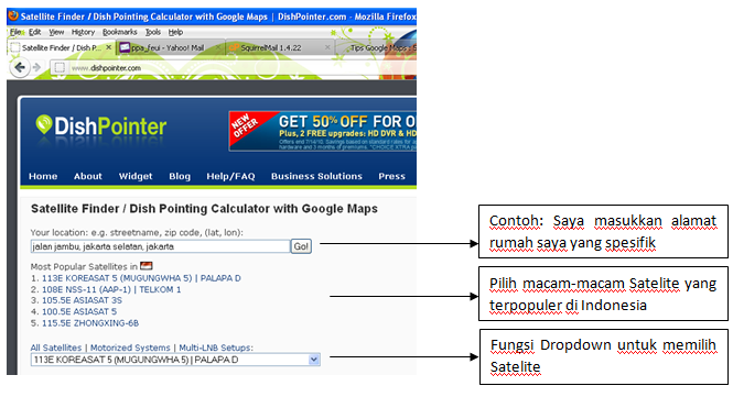 Sulimah Blog: Menentukan Titik Koordinat Menggunakan Dishpointer