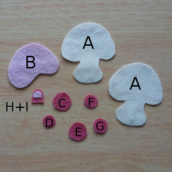 How to Make Felt Mushroom Ornaments and Brooches