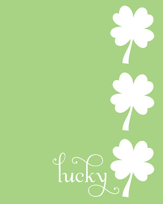 sugartotdesigns: St. Patrick's Day Lucky Shamrock {Free Printable}
