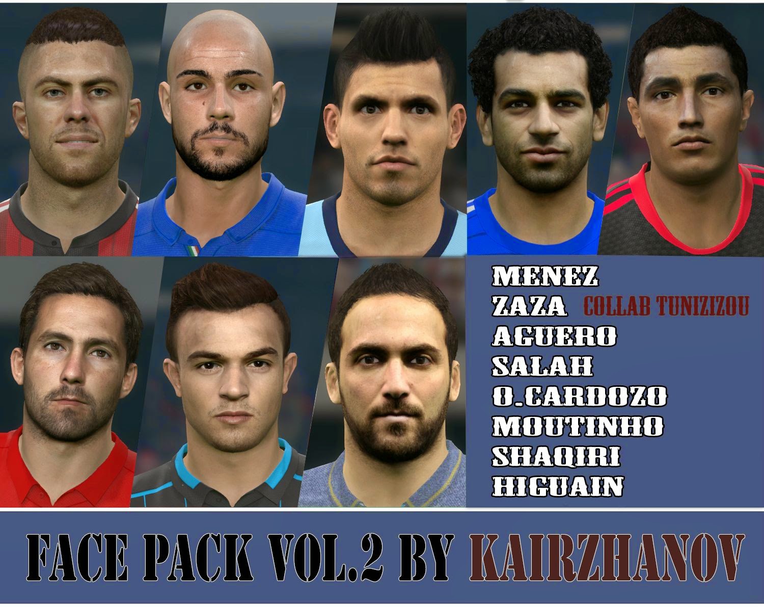 pes-modif: PES 2015 Face Pack Vol.2 by Kairzhanov