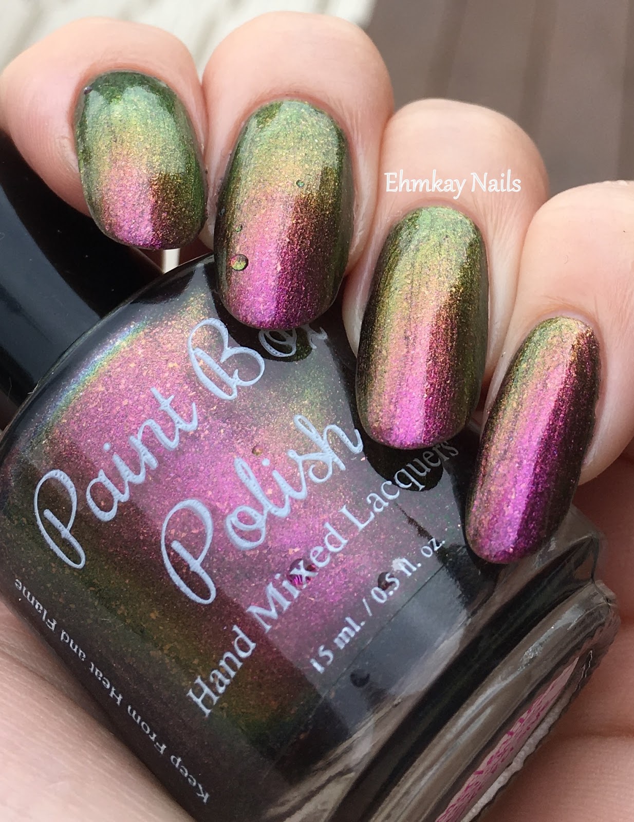 ehmkay nails: Paint Box Polish Amortentia: Multichrome Madness Group Custom