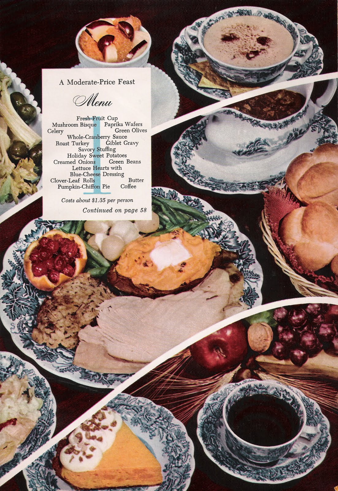 The Haven of Home: Vintage Thanksgiving Menus