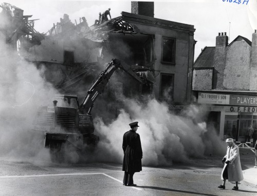 Demolition Exeter: Demolition at Magdalen Street & Holloway Street