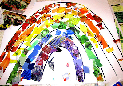 Mama's Little Muse: Rainbow Collage