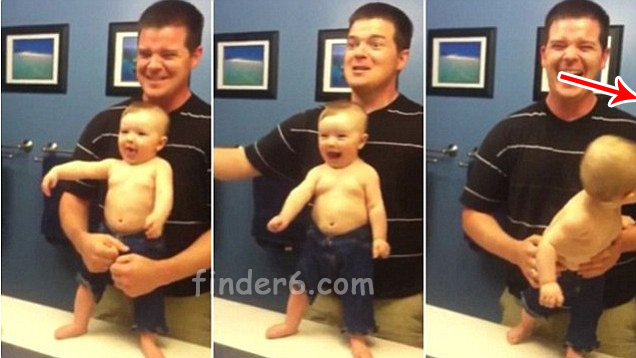 Adorable Baby Flexes Muscles With Daddy. At 10-Seconds I Couldn’t Stop ...