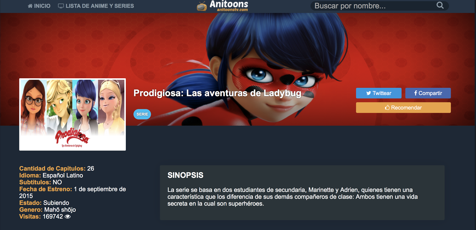 El Cielo no es un Límite: Miraculous Ladybug - links para ver ...