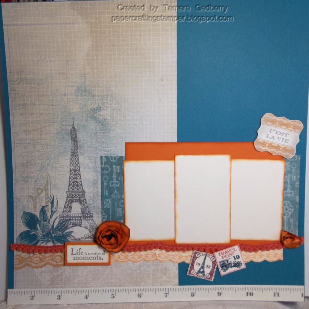 Papercrafting Stamper Tamara Gadberry: French Scrapbook Sketches in ...