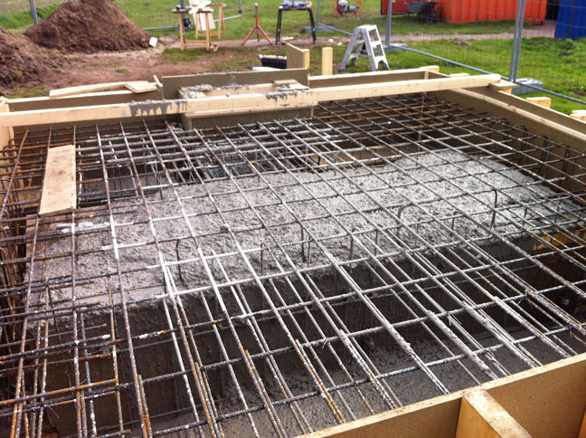 Ronald van der Meijs: the first load of concrete