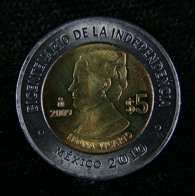 Monedas de México / Monedas Históricas: Nuevas Monedas de 5 Pesos