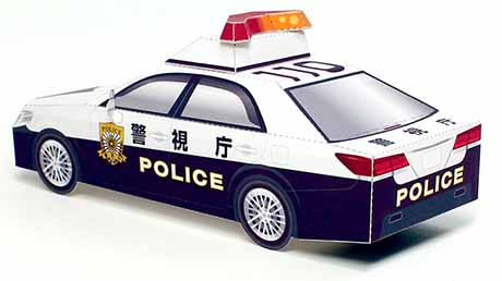 Japanese Patrol Car Papercraft | Paperized Crafts