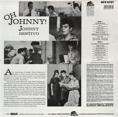 Foreign acts visit Brazil 1957 to 1968: Johnny Restivo story