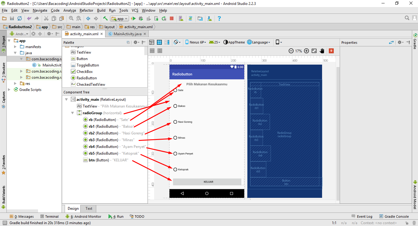 Cara Implementasi Radio Button Pada Android Studio ~ Domo Teknologi