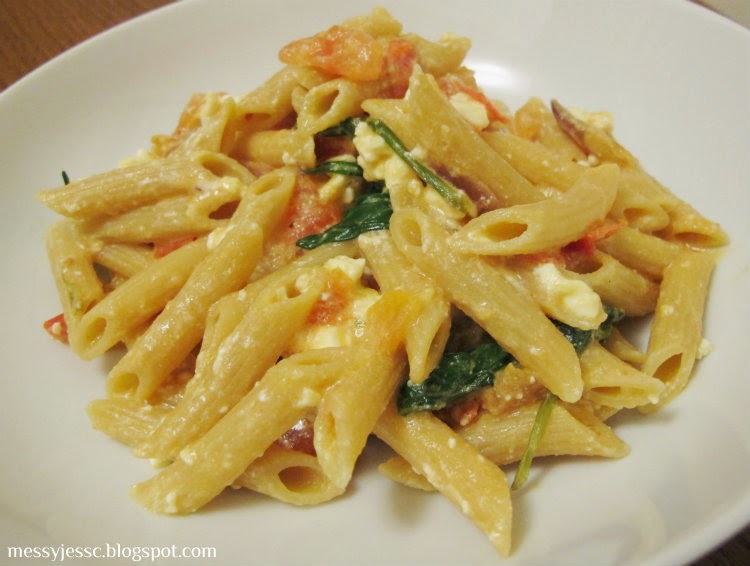 Suki's Spinach and Feta Pasta