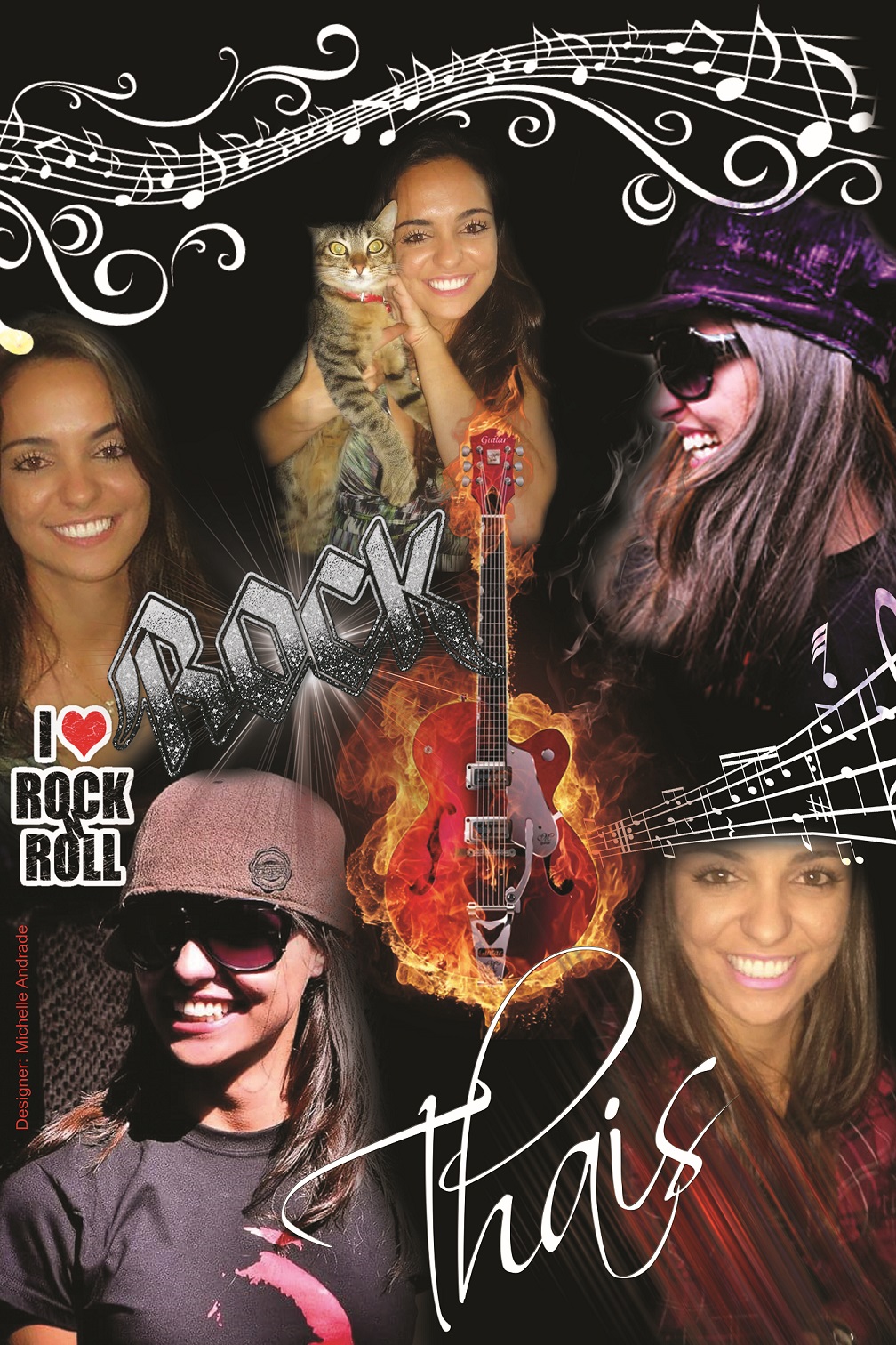 Efeito Butterfly: Banner de Aniversário Tema ROCK