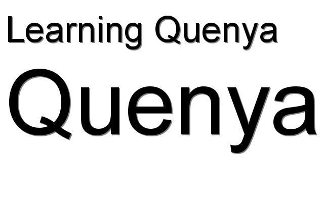 Quenya - Learning Quenya