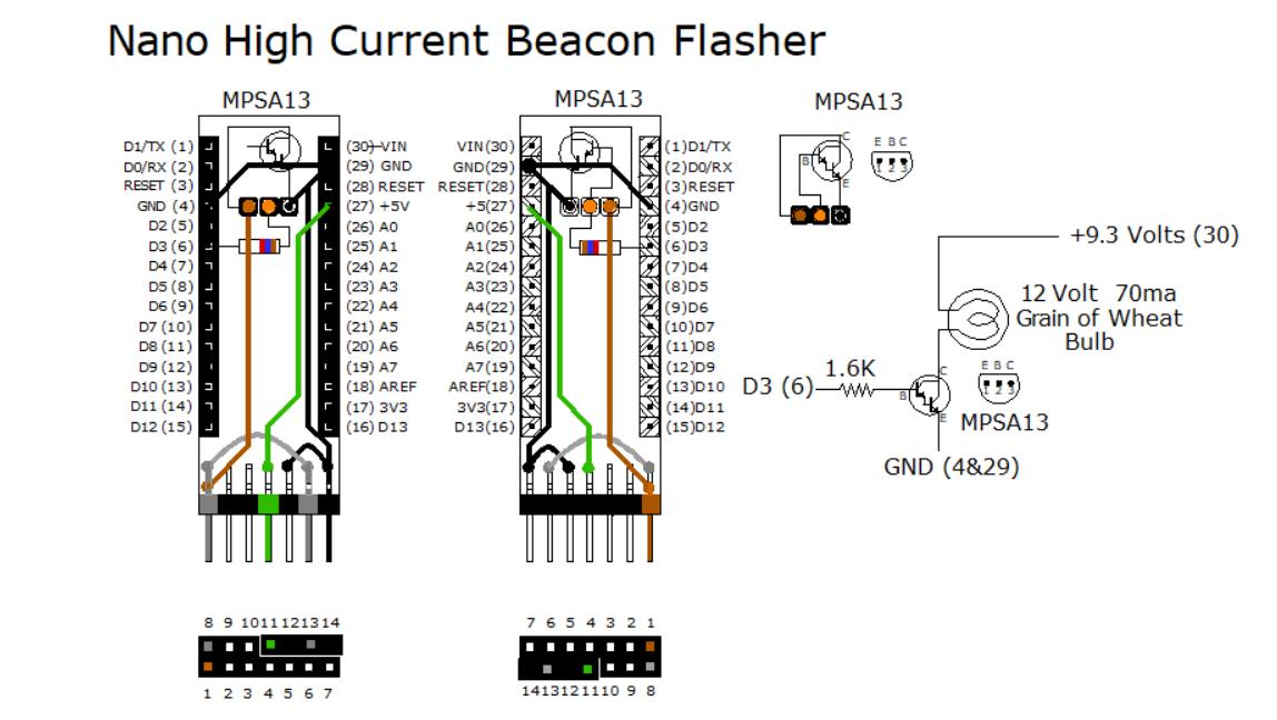 My Model Railroad: Tower Beacon Powered by an Arduino Nano