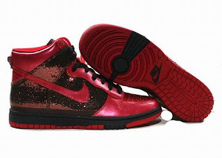 Buy Shinny Girls Nike High tops Sequin Sneakers Red | Rainbow nike ...
