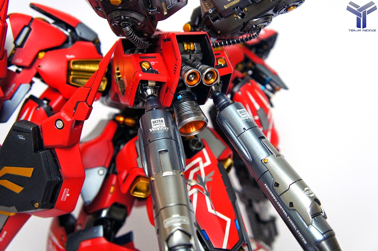 Custom Build: G-system 1/100 Sazabi Evolve ver 2.0 "Blazin" + LED