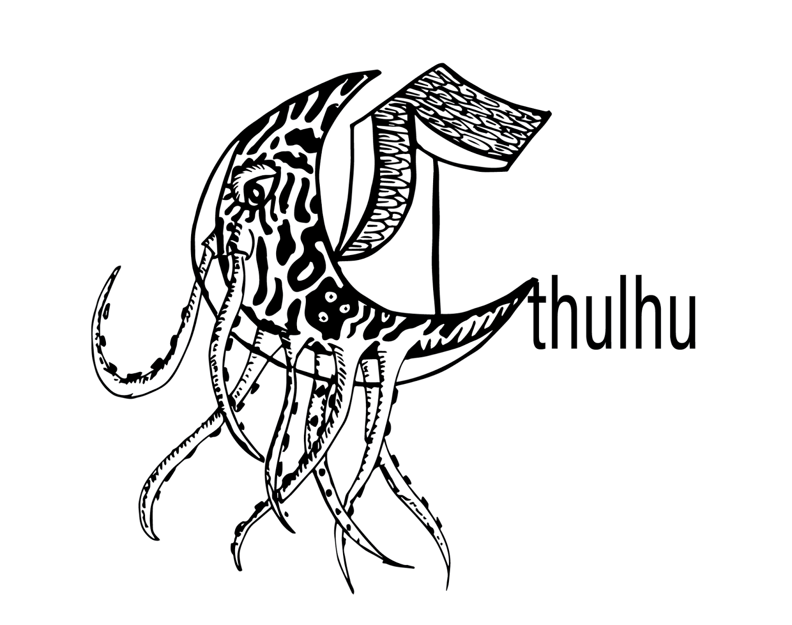 Feeling Cartoonistic: Magical Animal Alphabet: Cthulhu