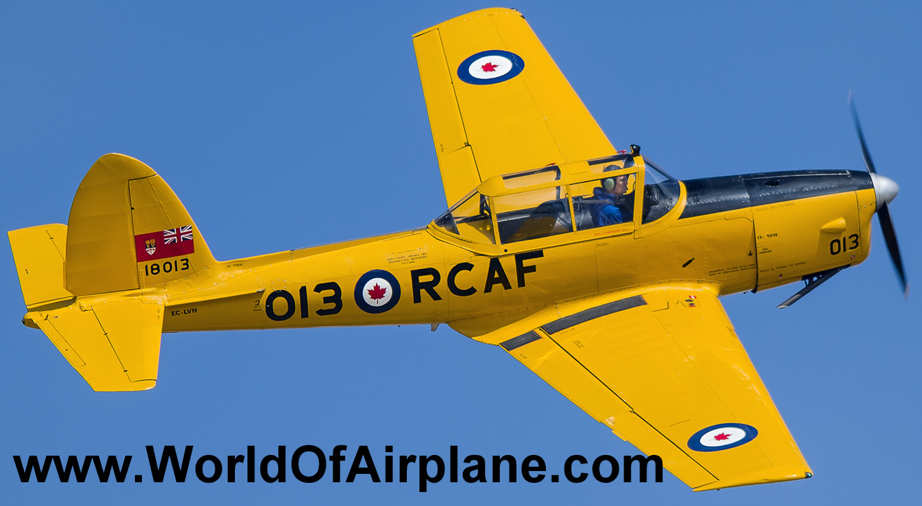 World Of Airplane : de Havilland Canada DHC-1 Chipmunk is a Tandem, Two ...