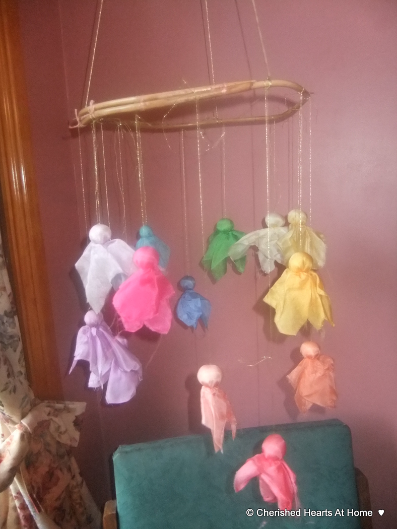 Cherished Hearts At Home: Silk Angel Mobile - Tutorial