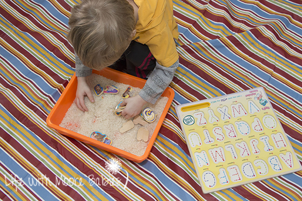 Alphabet Search Sensory Bin: a Fun Way to Learn Letters - Life with ...