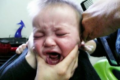 Blogging: Cutting Hair. Crying. Baby's Trauma