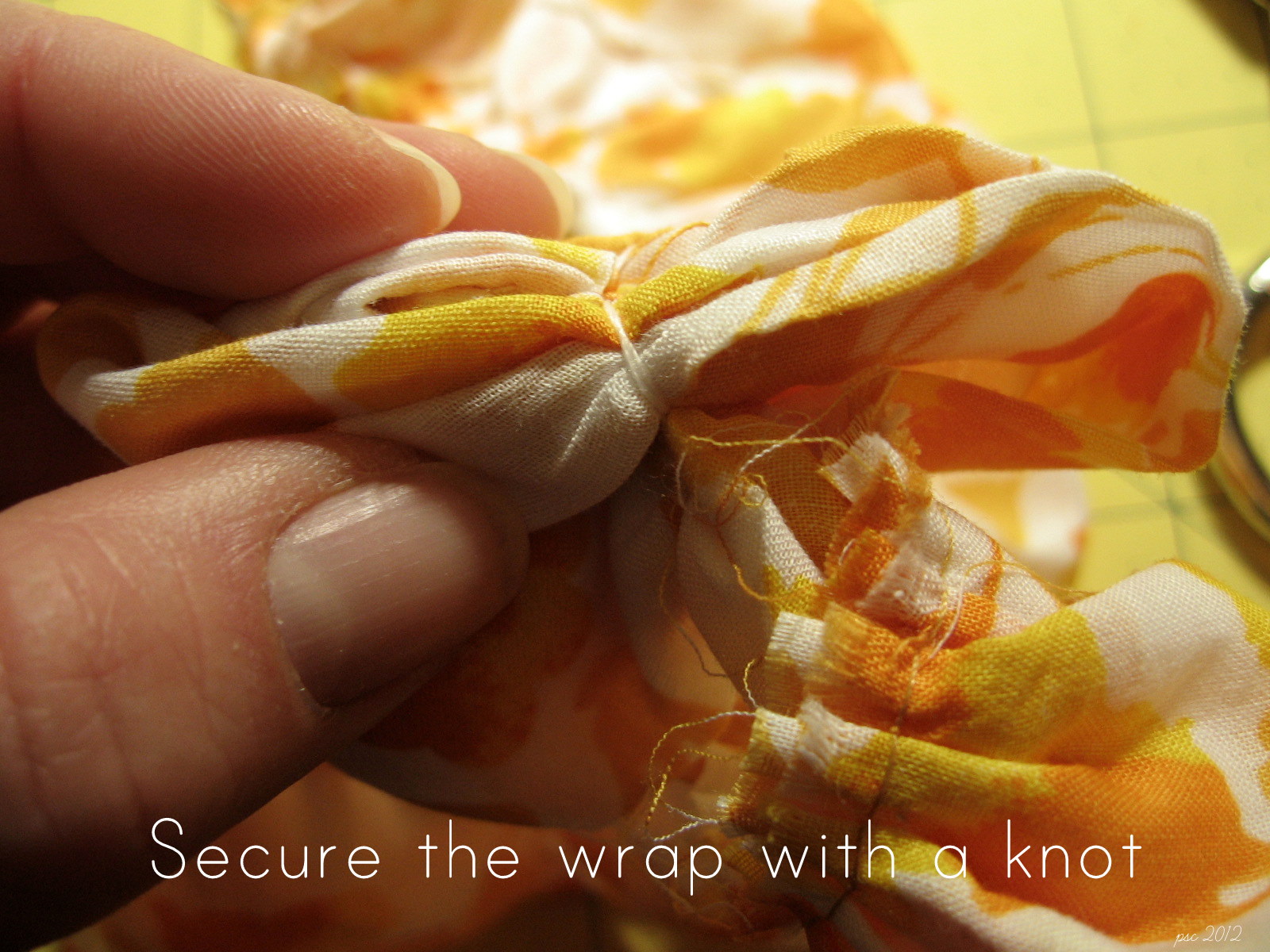 Pickup Some Creativity: Wrapped Fabric Flower Tutorial