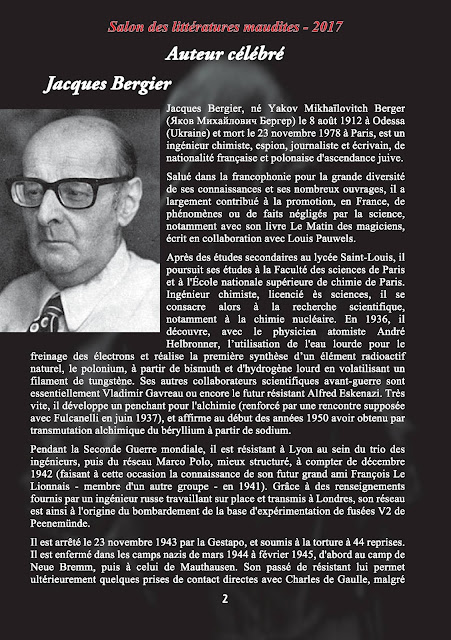 Le Bibliothécaire: JACQUES BERGIER SERA AVEC l'ODS AU SALON DES ...