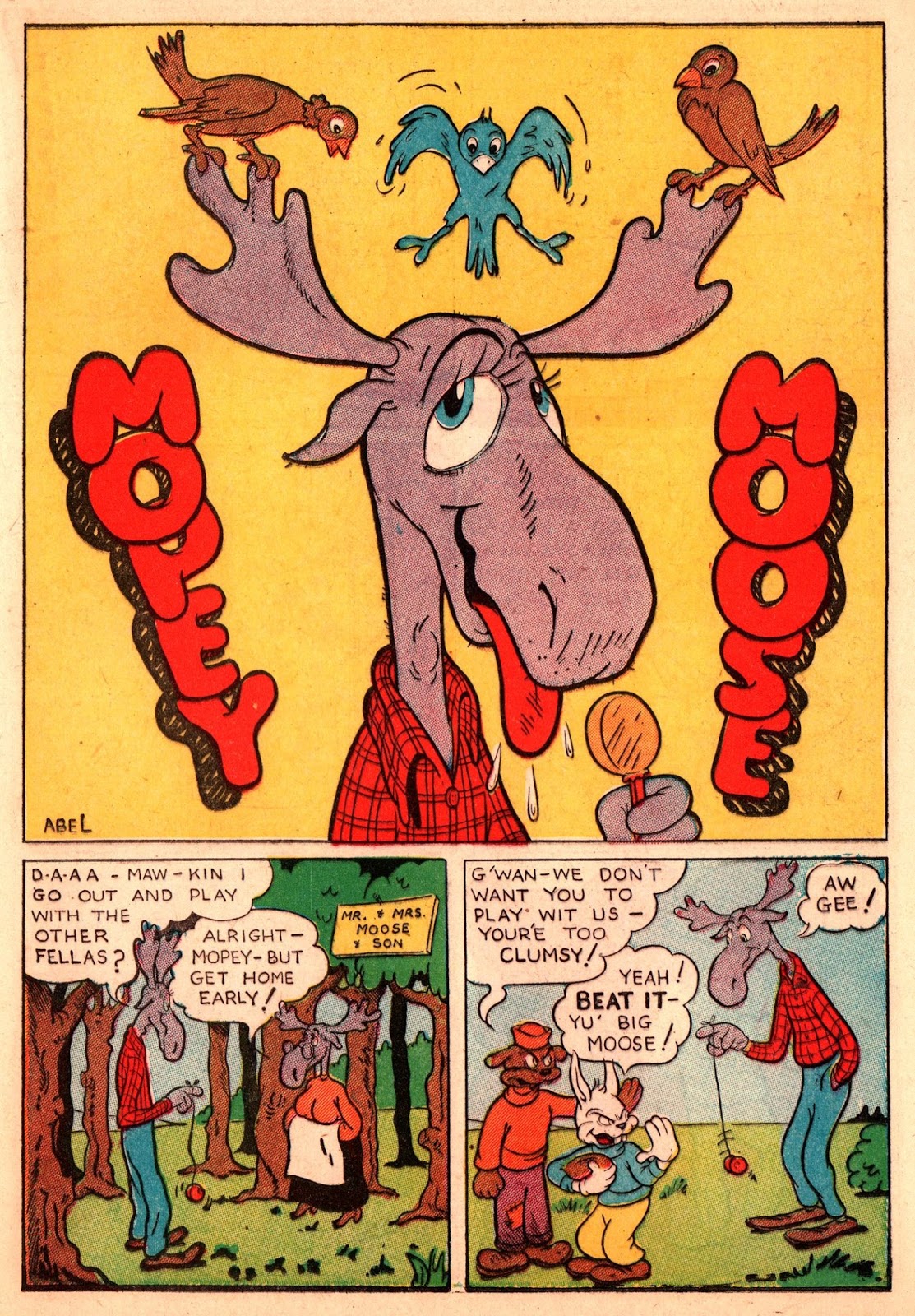 Four-Color Shadows: Mopey Moose-Dave Abel-1944